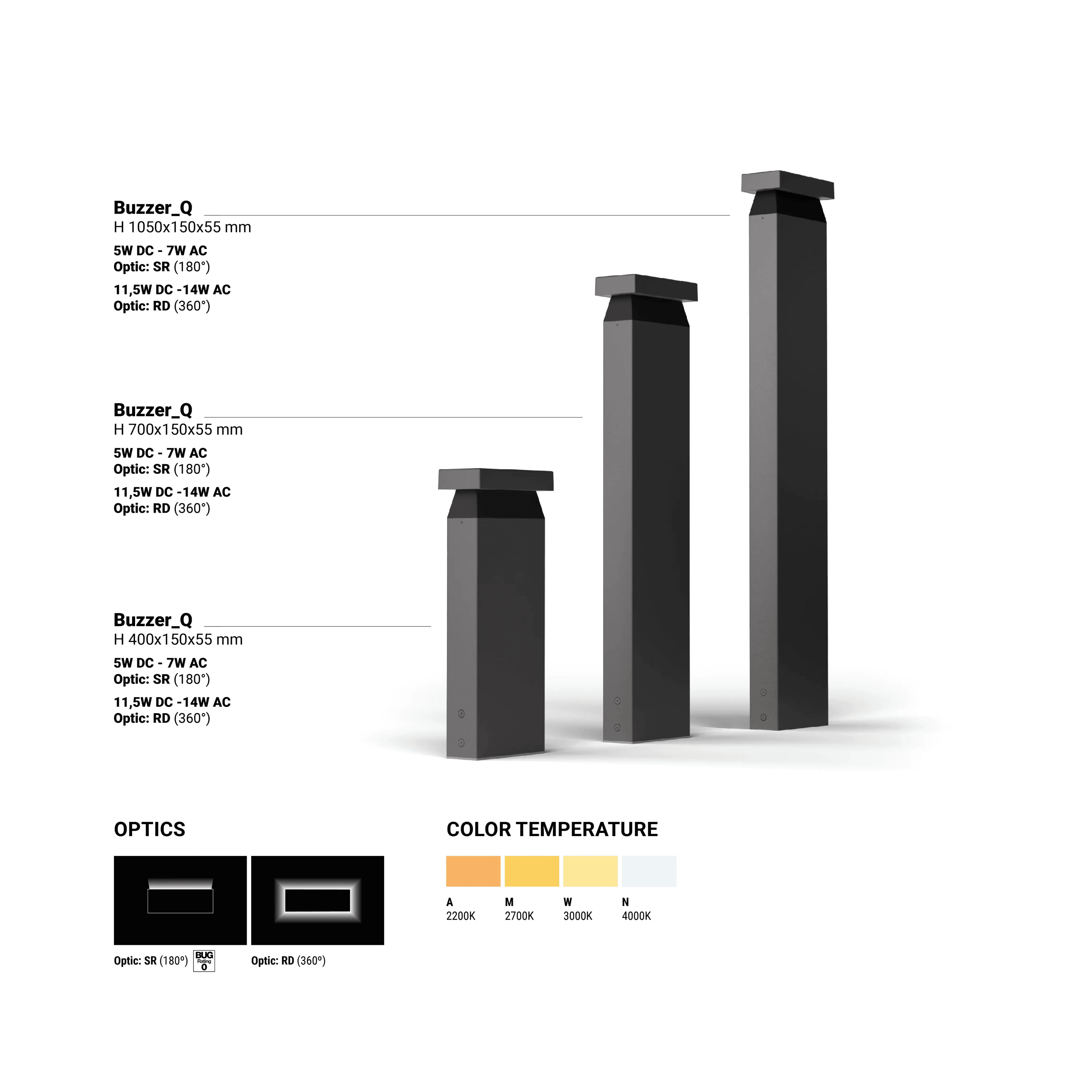 Buzzer_Q | Outdoor | Bollards and poles | Linea Light